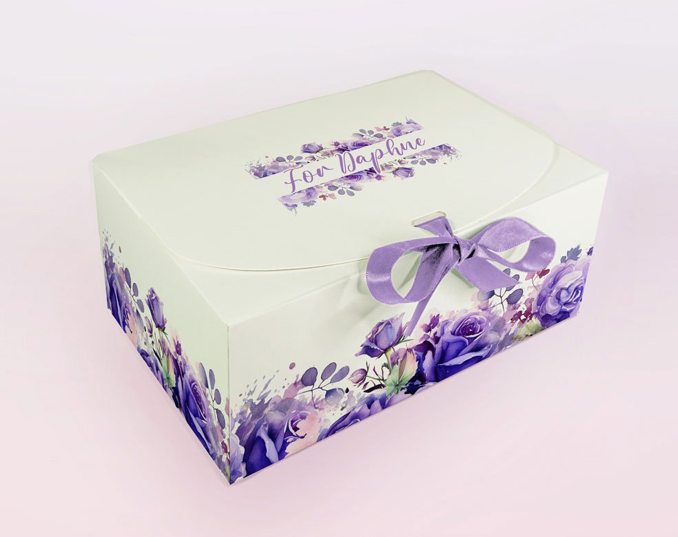 Purple Floral gift Box – Island Charm